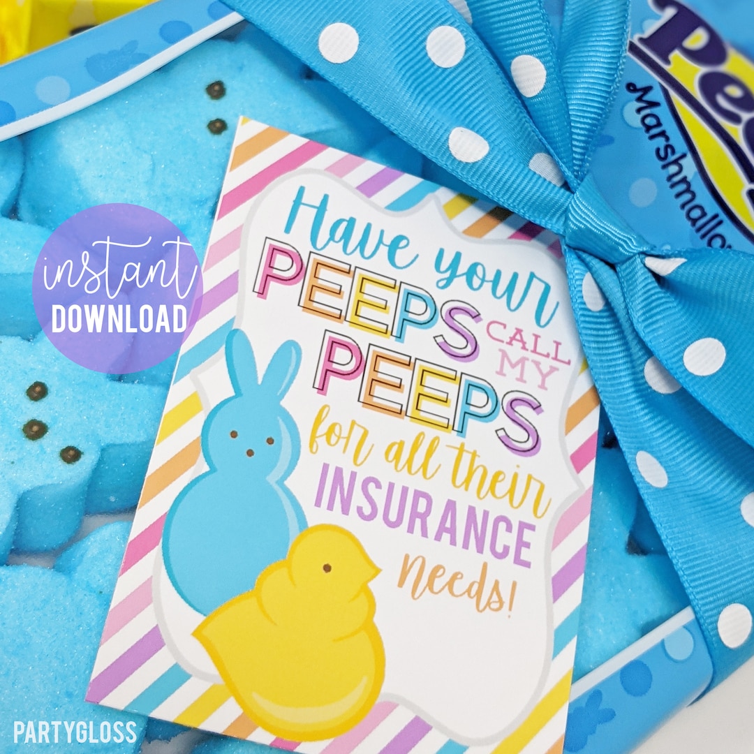 Easter Client Referral Printable Tags, Have Your Peeps Call My Peeps ...