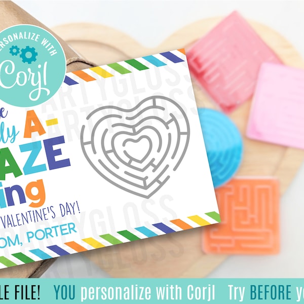 Maze Valentine - Etsy