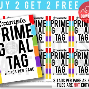 Baseball Our Prime Goal is to Win Printable Gift Tags, Good Luck ...
