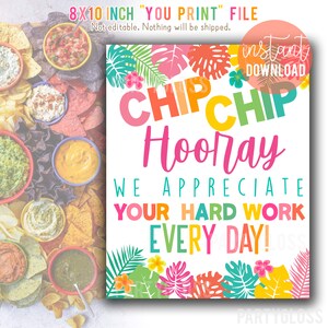 Teacher Appreciation 8.5x11 Printables, Lunch School Staff, PTO PTA ...