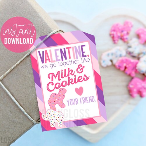 Wild Animal Valentine's Day Printable Tags Jungle - Etsy