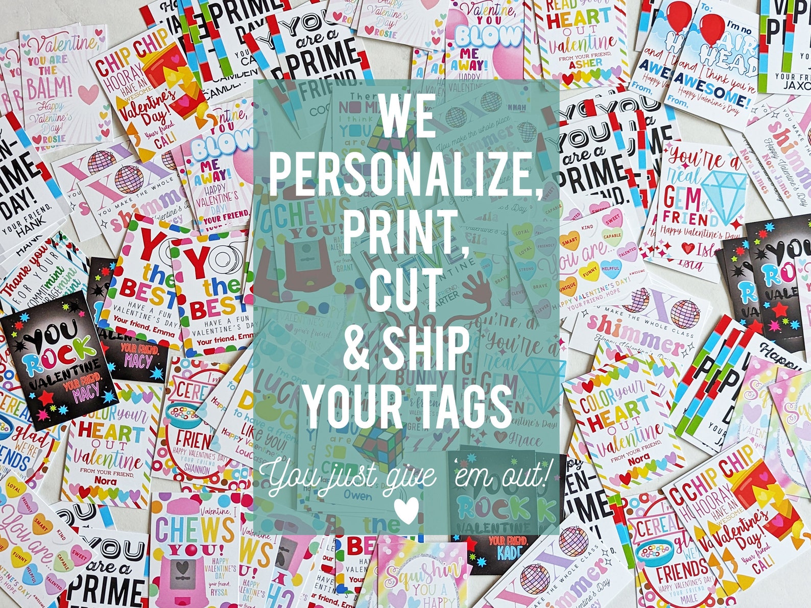 Printed, Cut & Shipped Cheer Good Luck Gift Tags Blow Away Competition ...