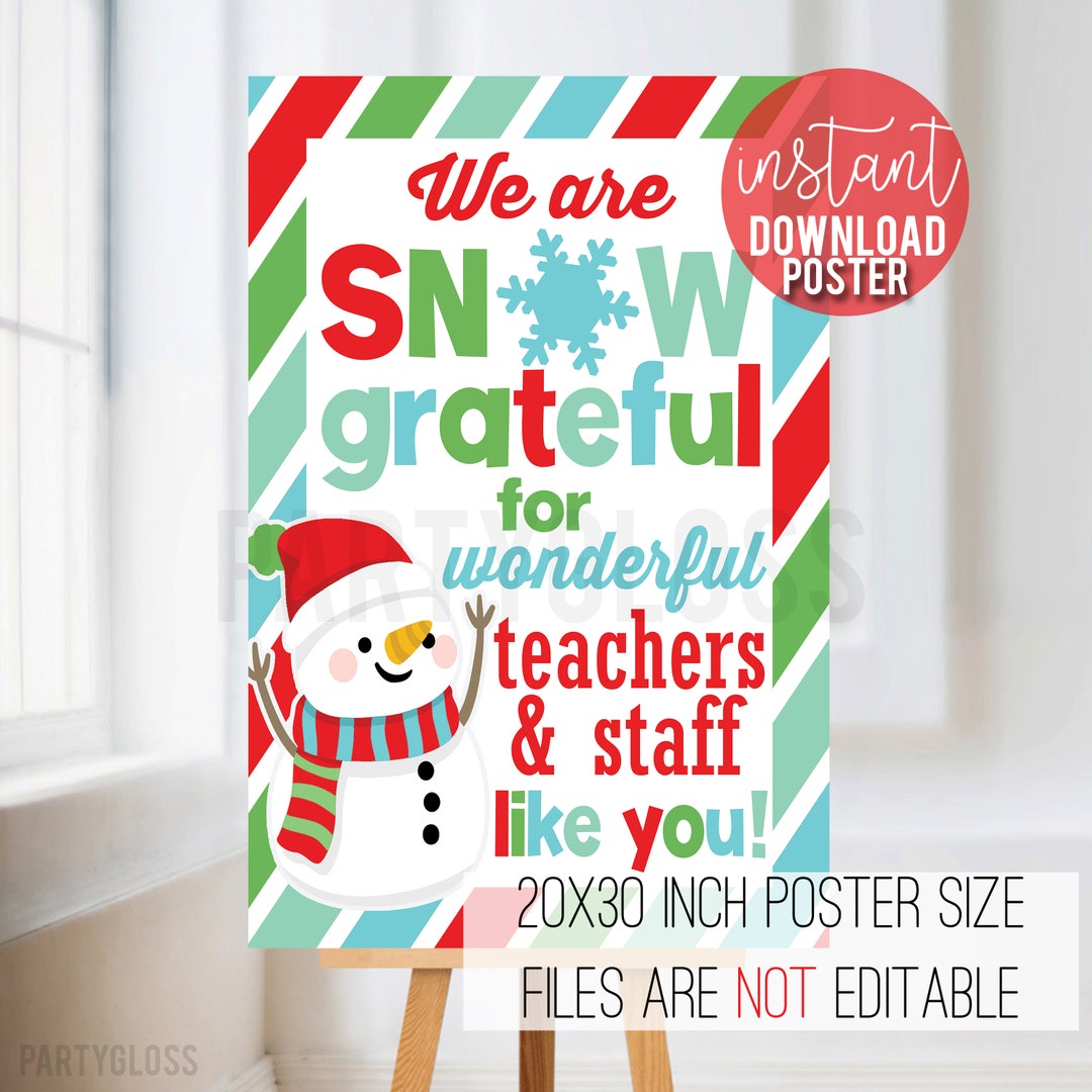Teacher Appreciation Poster File, Teachers and Staff, Employee School ...