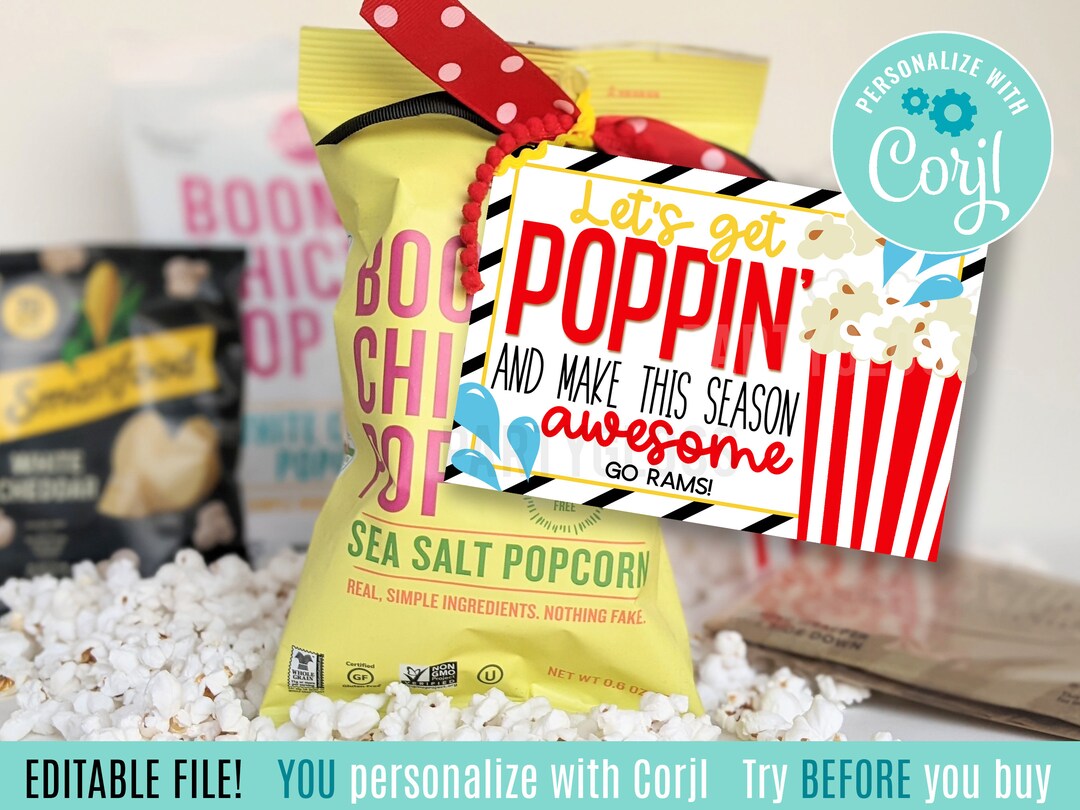 Editable Swim Team Printable Tag | Swim Meet Popcorn Card | Dive Team ...