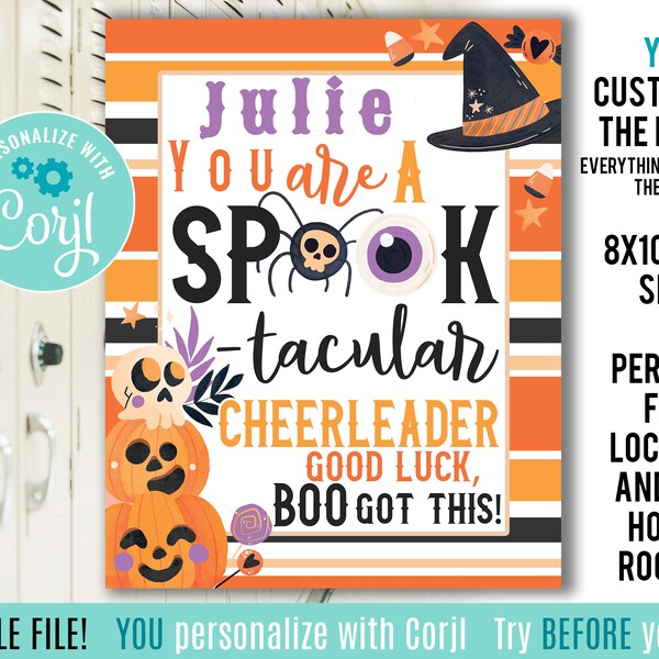 Cheerleader Door Sign - Etsy