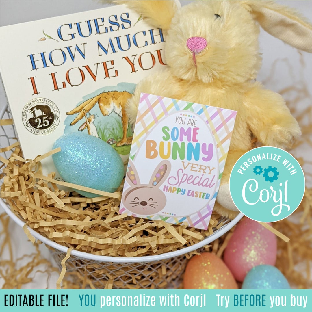 Editable Easter Appreciation Printable Tags You Are Some Bunny Very ...