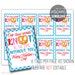 Pretzel Valentine's Day Printable Tag Knot Be the Same Valentine Class ...