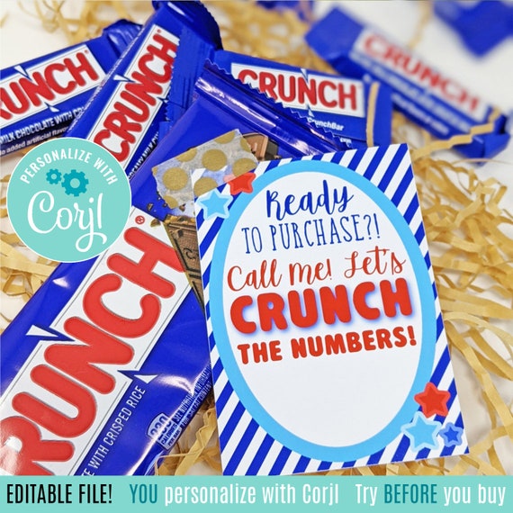 Editable Crunch the Numbers Printable Tag Real Estate Tag - Etsy