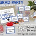 Graduation Printable Package Blue Silver Black Grad Party - Etsy