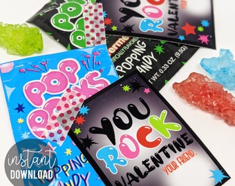 You Rock Valentine - Etsy