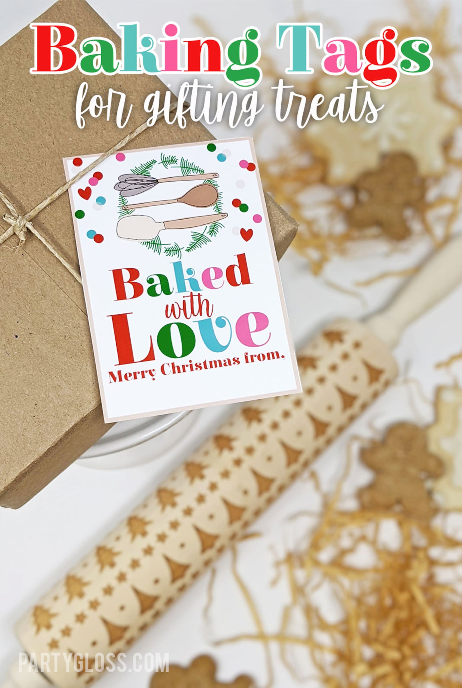 Baked With Love Printable Tags Baked Goods Tag Modern | Etsy