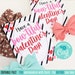 Editable Hair Tie Scrunchie Valentine's Day Printable Clip Valentine ...