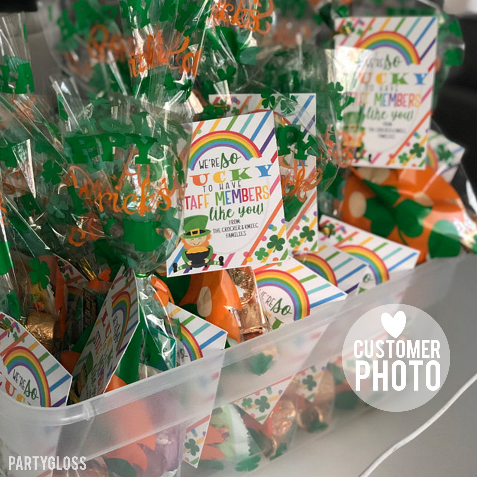 St. Patrick's Day Staff Appreciation Printable Tags - Etsy