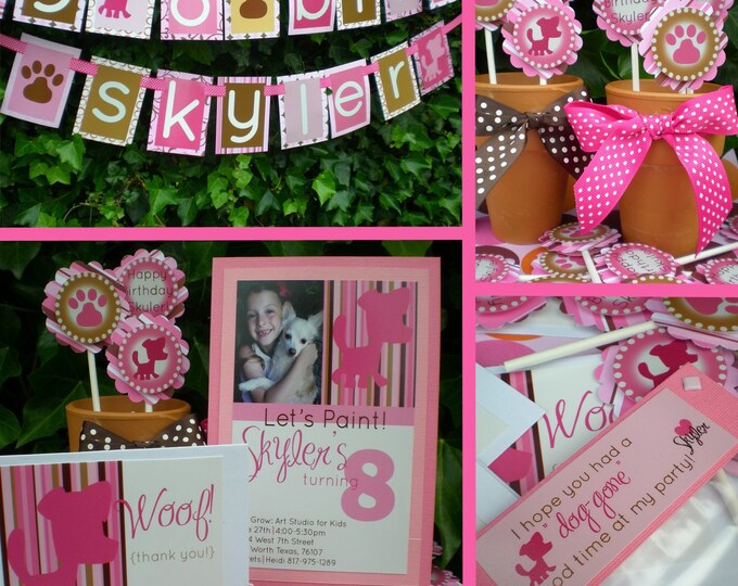 Pink Puppy Party - Custom Party Package - Etsy