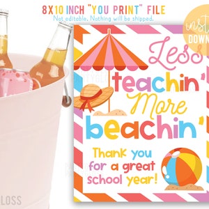 End of the Year Teacher Appreciation Bundle, 8.5x11 Printables, Lunch ...