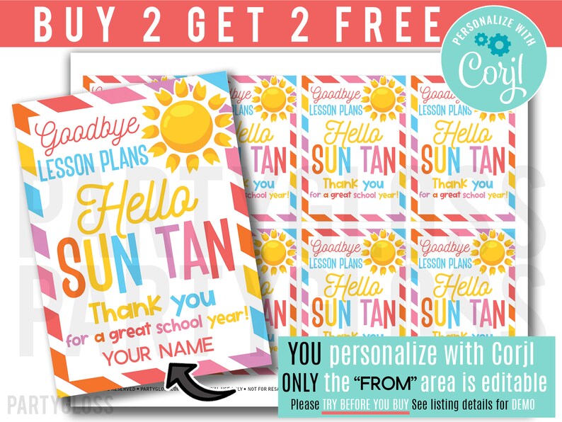 Editable End of Year Printable Gift Tags Teacher Appreciation Thank You ...