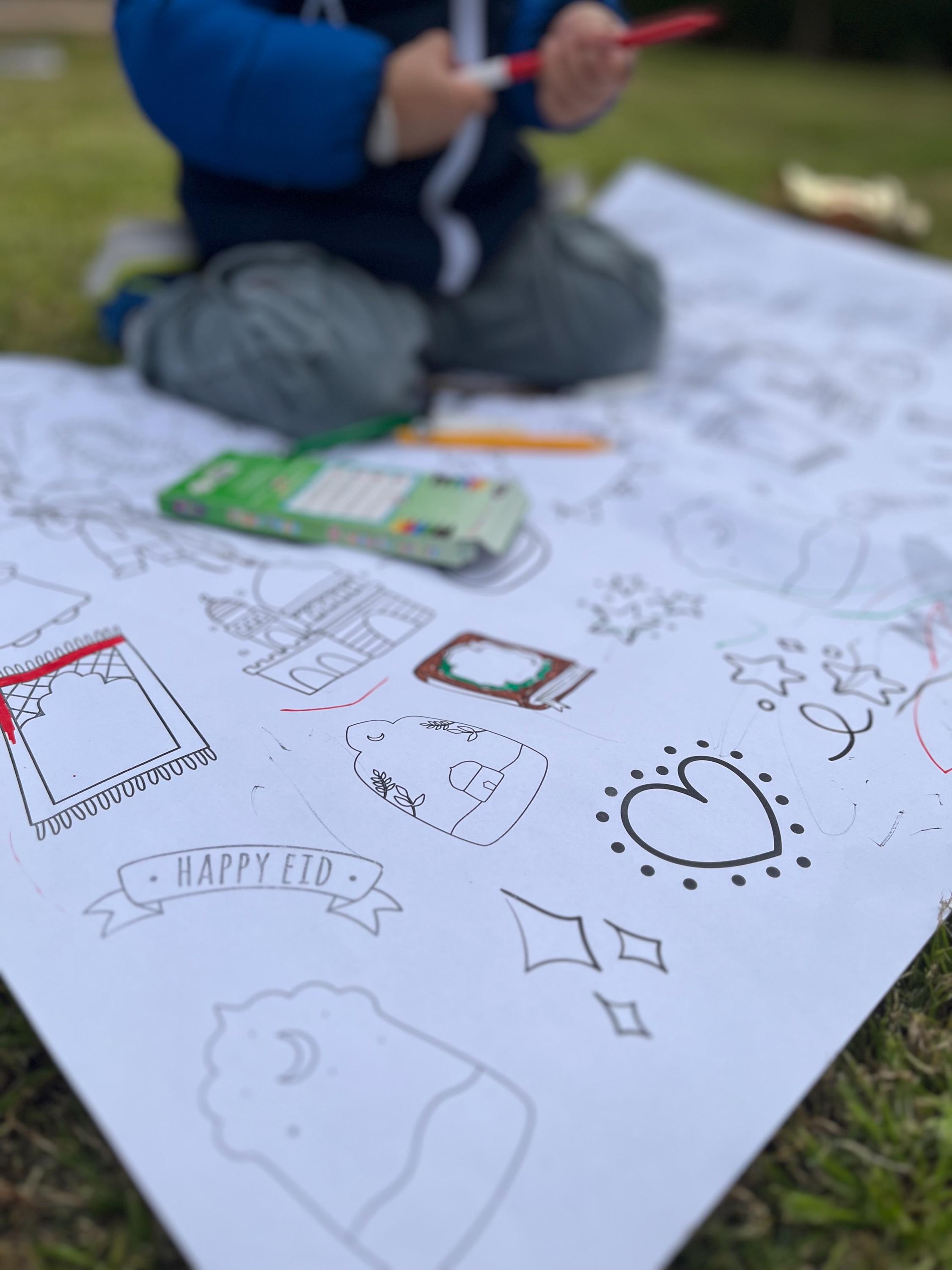 Islamic Coloring Poster for Kids | Ramadan & Eid Fun Activity | Muslim ...