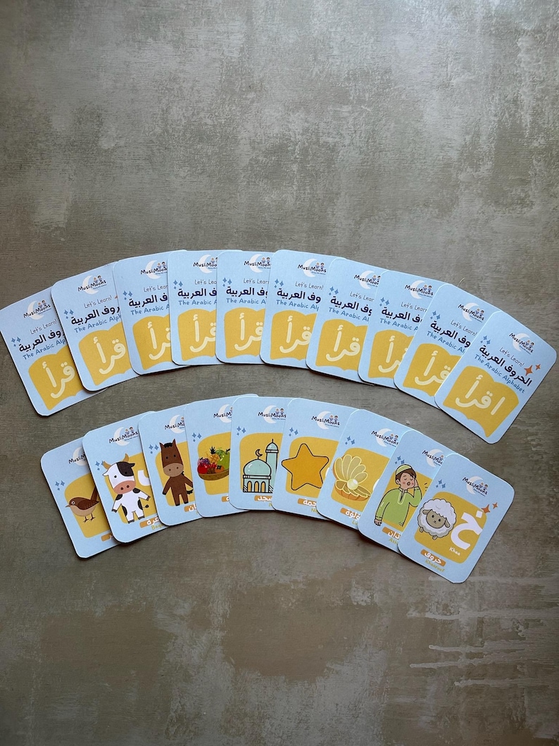 Arabic Alphabet Flashcards for Kids | Learn Arabic Letters - Etsy