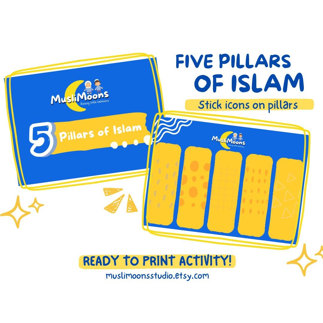 Five Pillars of Islam Activity| Fun Islamic Learning - Etsy