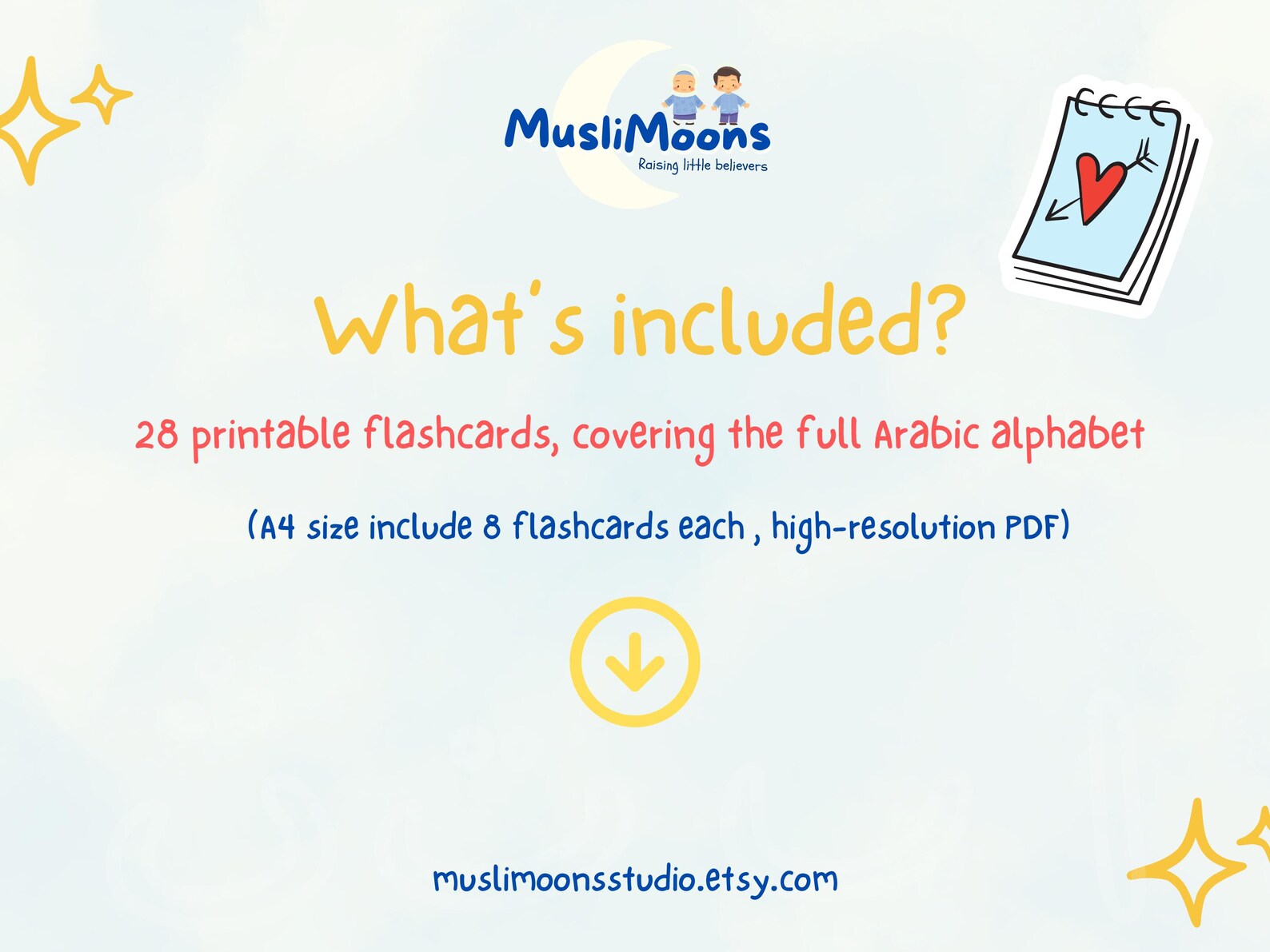 Arabic Alphabet Flashcards for Kids | Learn Arabic Letters - Etsy