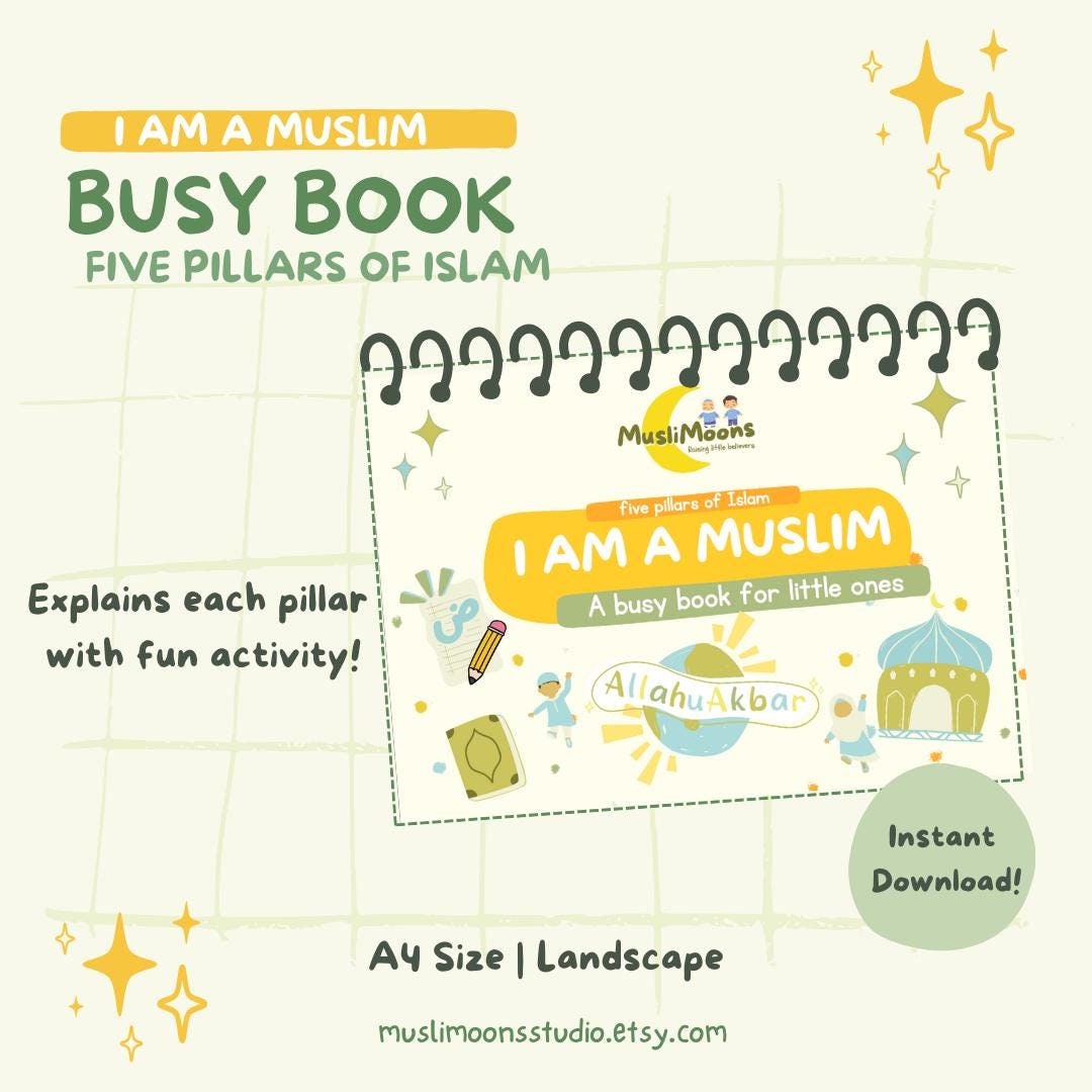 My First Islamic Busy Book for Toddlers | Hands-on Learning - Etsy