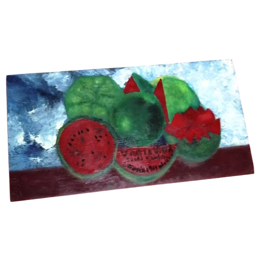Watermelons & Sky Oil Painting on Wood, Hand-painted - Etsy
