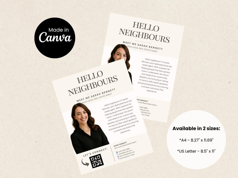 Realtor Introduction Flyer Template | Modern Real Estate Marketing ...