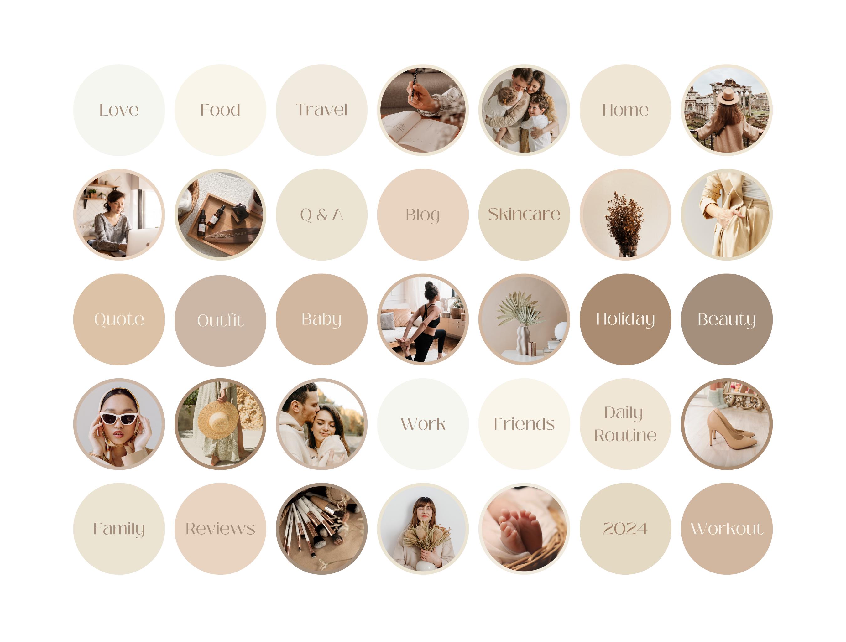 48 Neutral Instagram Highlight Cover Neutral Instagram Highlight for ...