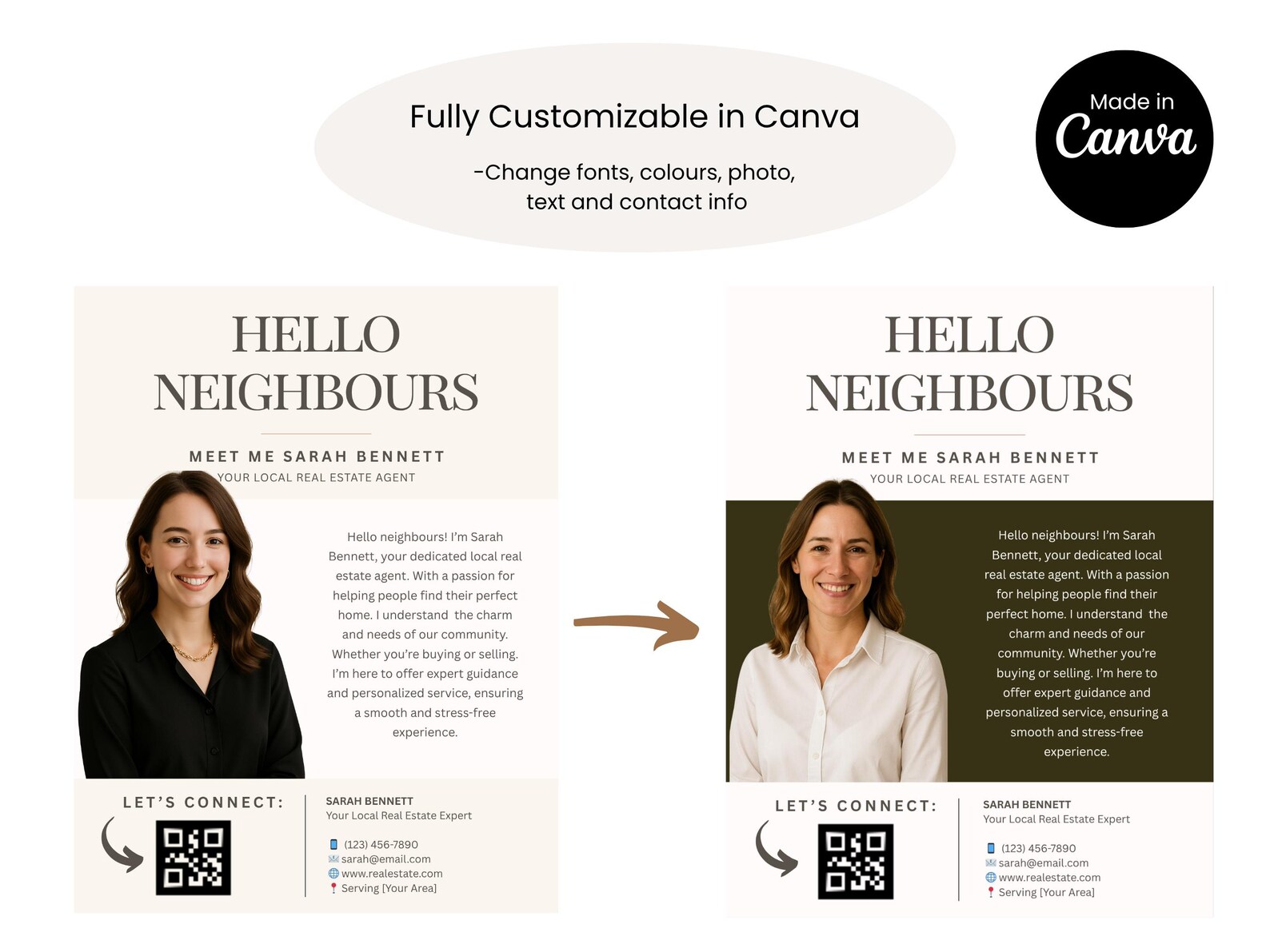 Realtor Introduction Flyer Template | Modern Real Estate Marketing ...