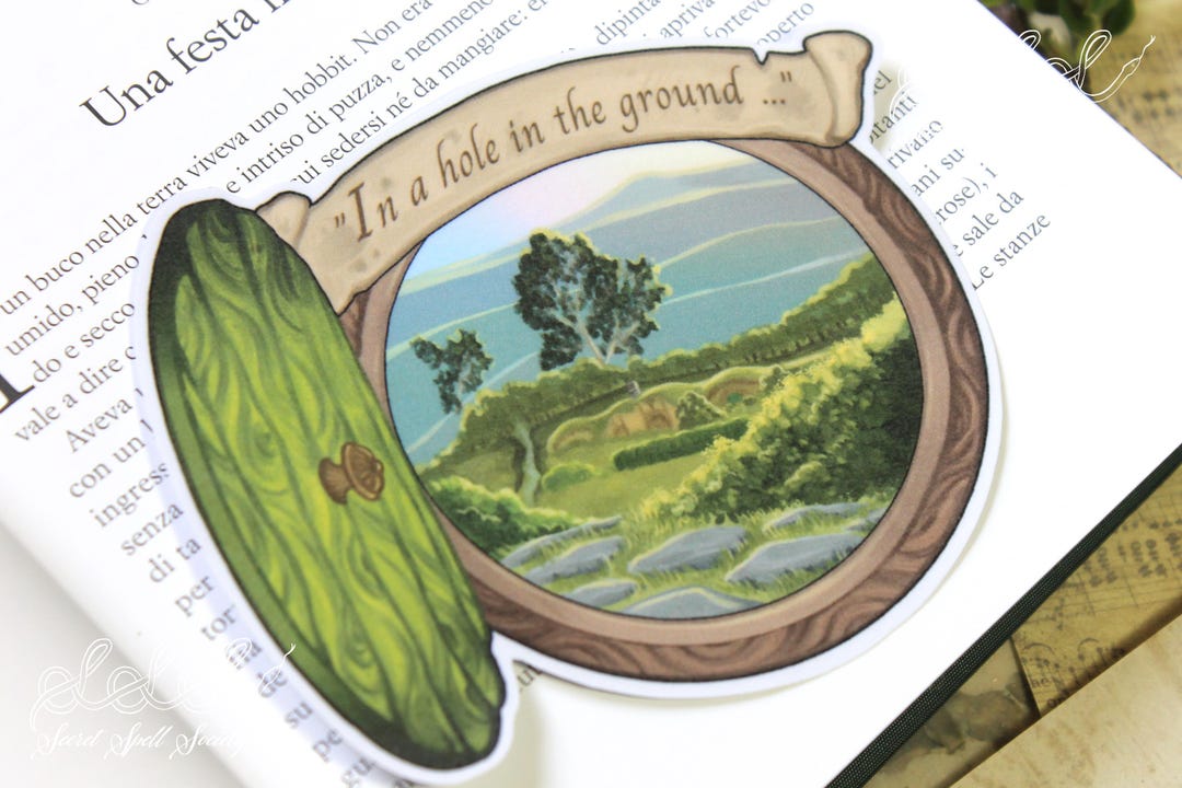 Hobbit Door Sticker for Hobbitcore Lovers Spring Time in the Shire ...