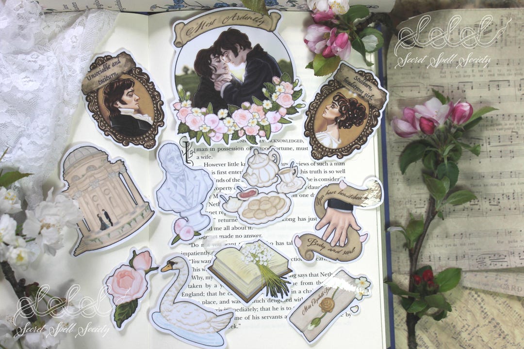 Regency Sticker Mr Darcy Romance Sticker Vintage Pride and Prejudice ...