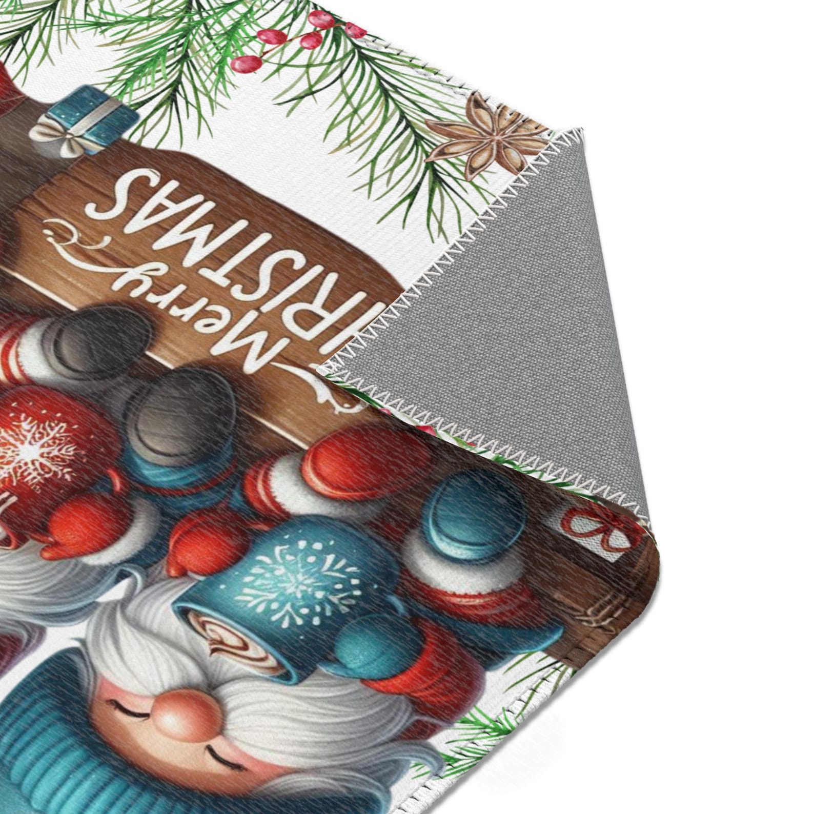 Christmas Gnome Area Rug, Holiday Winter Decor, Festive Xmas Home ...