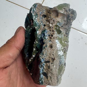 506g Green Impactite Glass From Meteorite Impact, Suevite Not Tektite ...