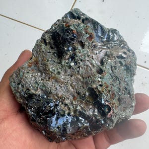 733g Green Impactite Glass From Meteorite Impact, Suevite Not Tektite ...