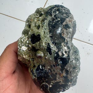 733g Green Impactite Glass From Meteorite Impact, Suevite Not Tektite ...