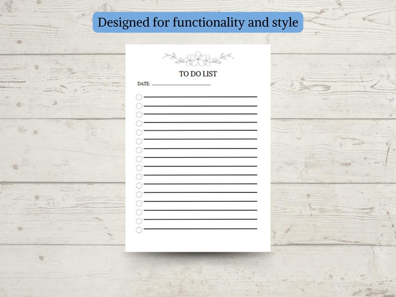 Printable to Do List, to Do List Organizer, to Do List Digital Download ...