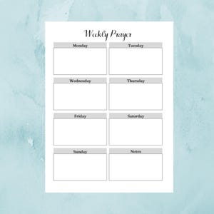 Printable Planner Prayer Journal - Etsy