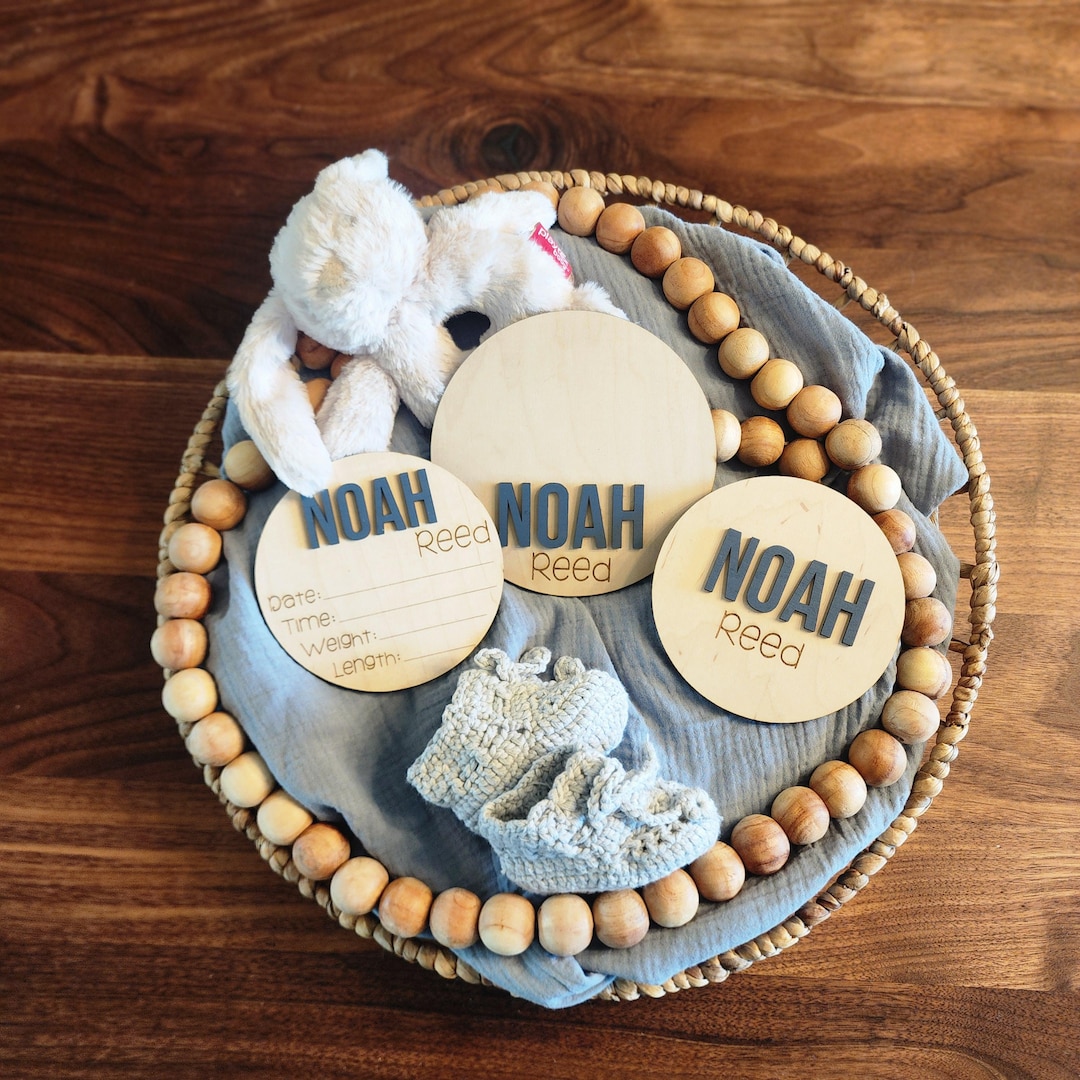 Baby Announcement Sign, Birth Stats Sign, Baby Name Reveal Sign ...