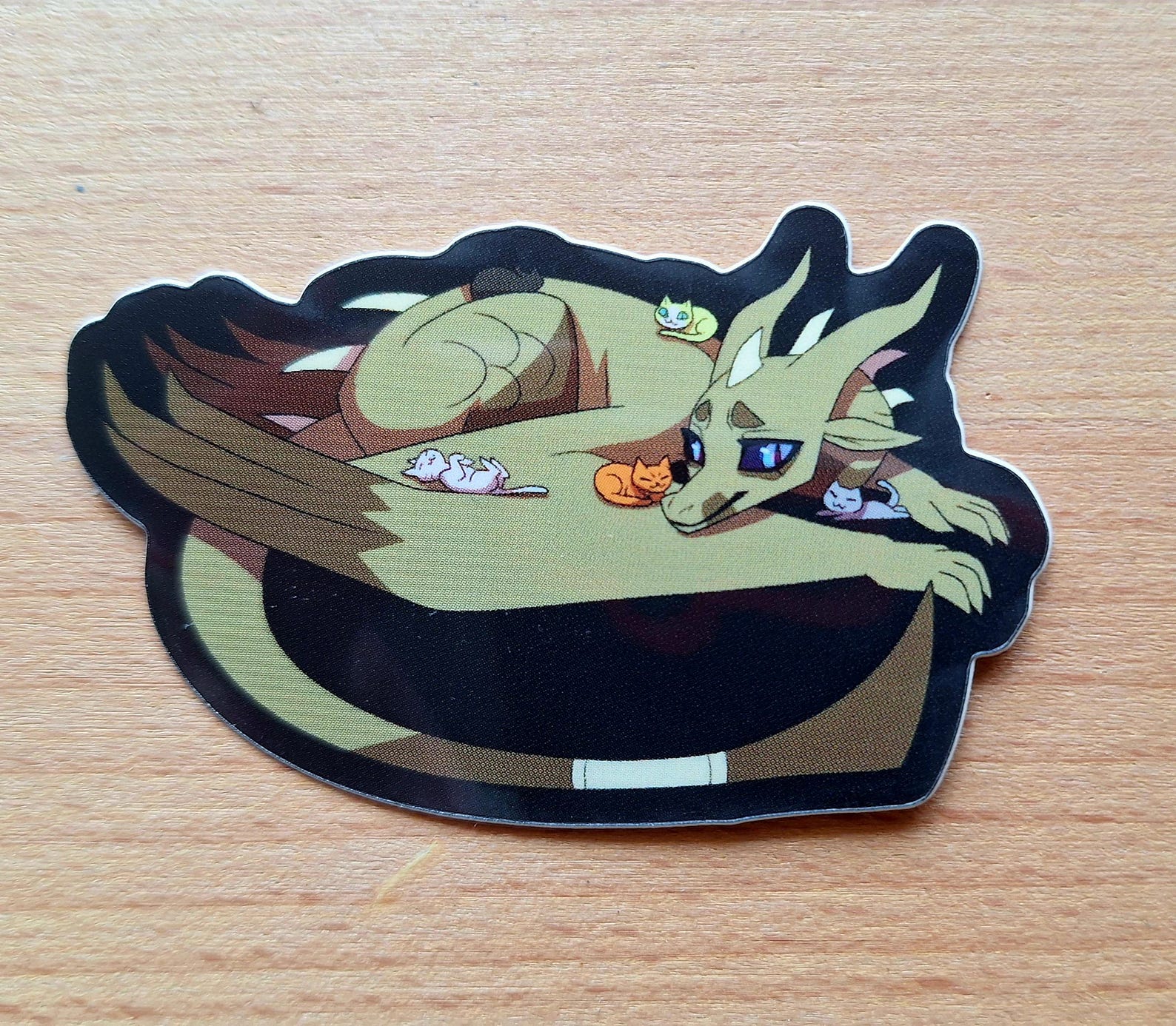Cat Hoard Sticker- Wyvern Sticker- Dragon- Wyvernspell - Etsy