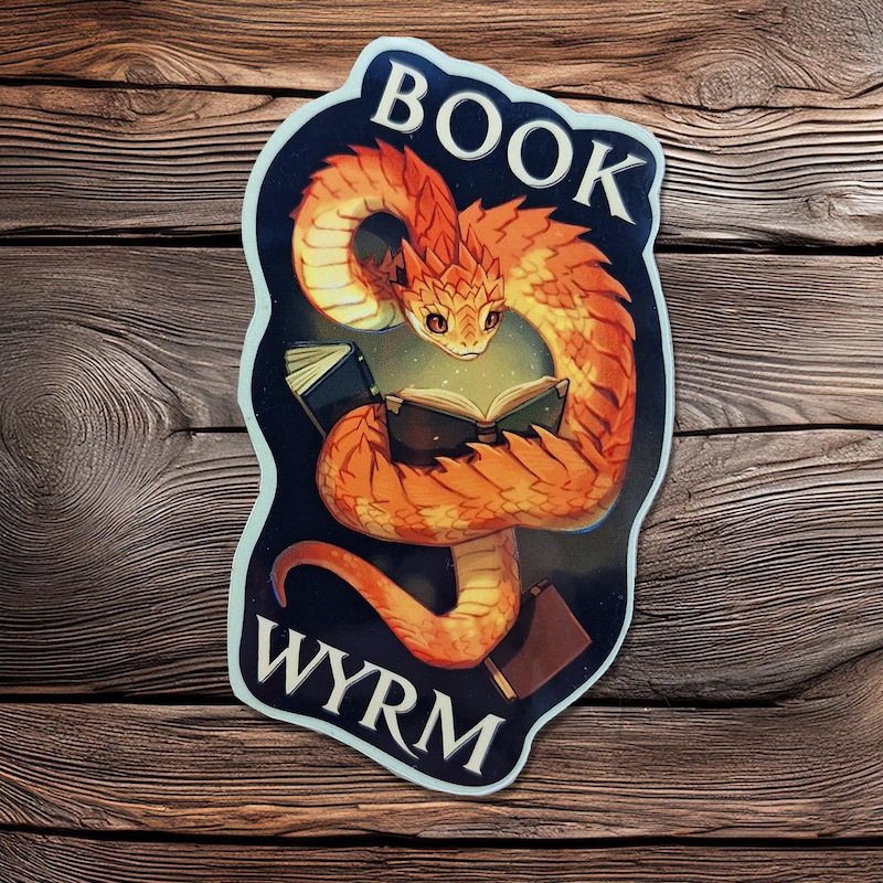 Book Wyrm Stickers - Etsy