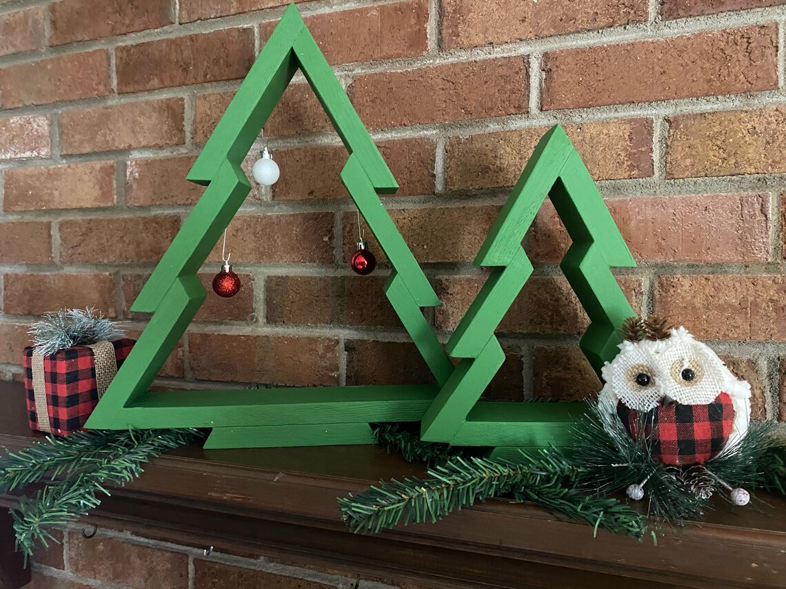 Handmade Wooden Christmas Trees - Etsy
