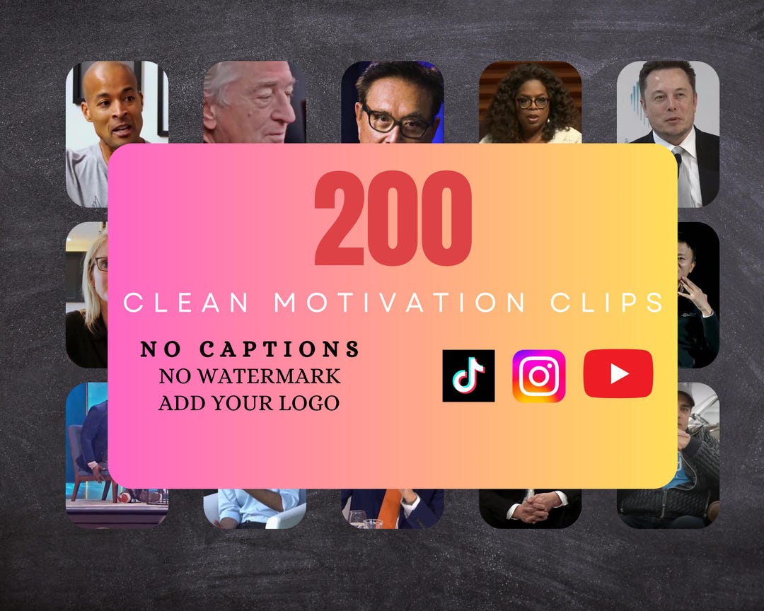 200 Clean Motivational Videos Reels,tiktok , Youtube Shorts, IG | No ...