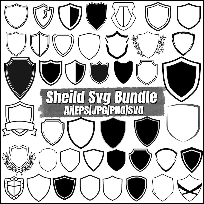 Shield SVG Bundle, Shield PNG Bundle, Shield Clipart,religious Art ...