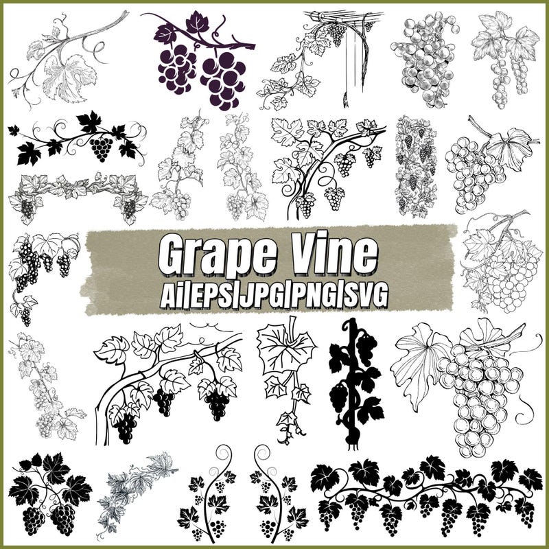 Grapes Vines Wall Decor - Etsy