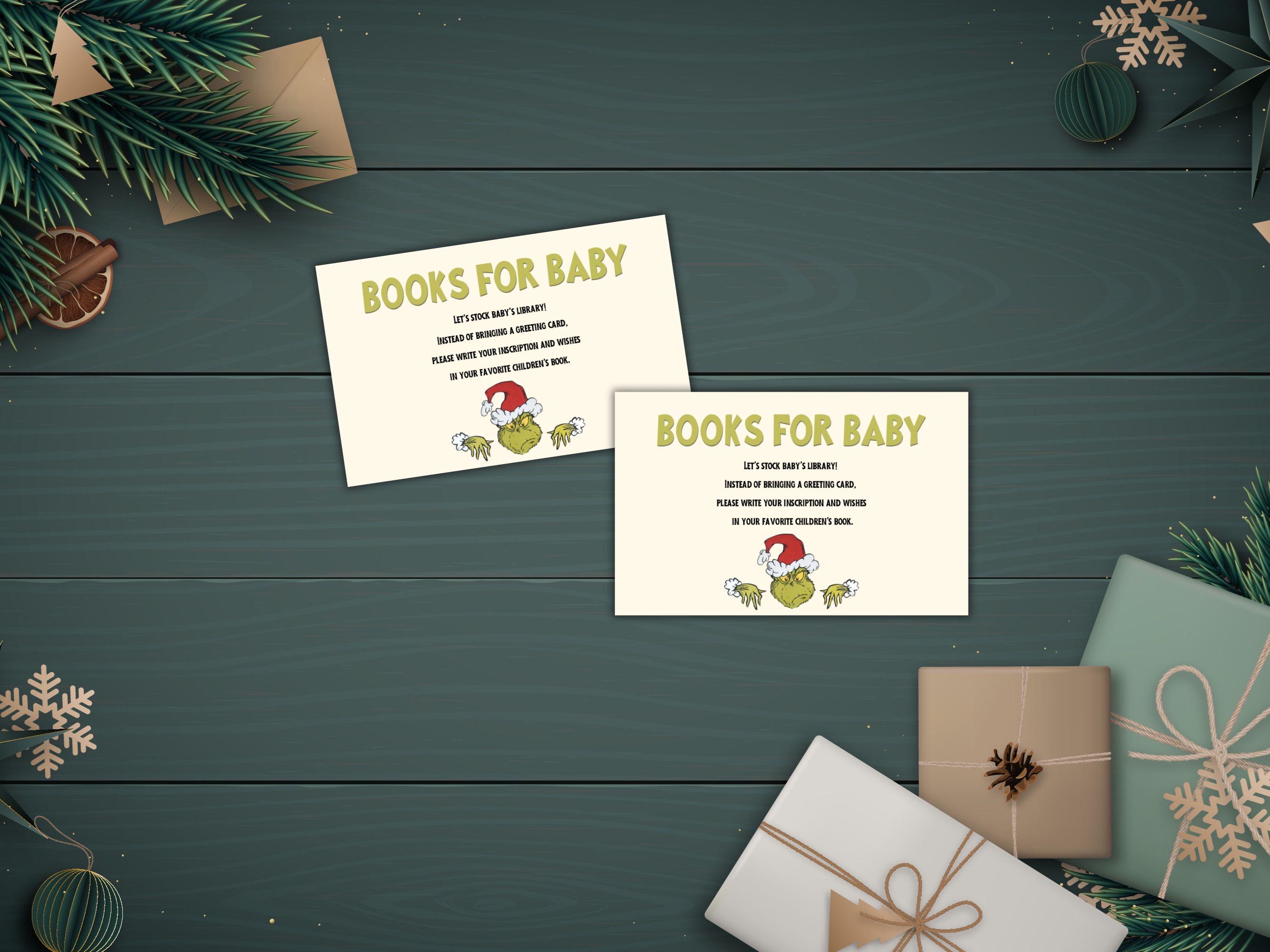 Grinch Theme Baby Shower Invitation Bundle - Etsy