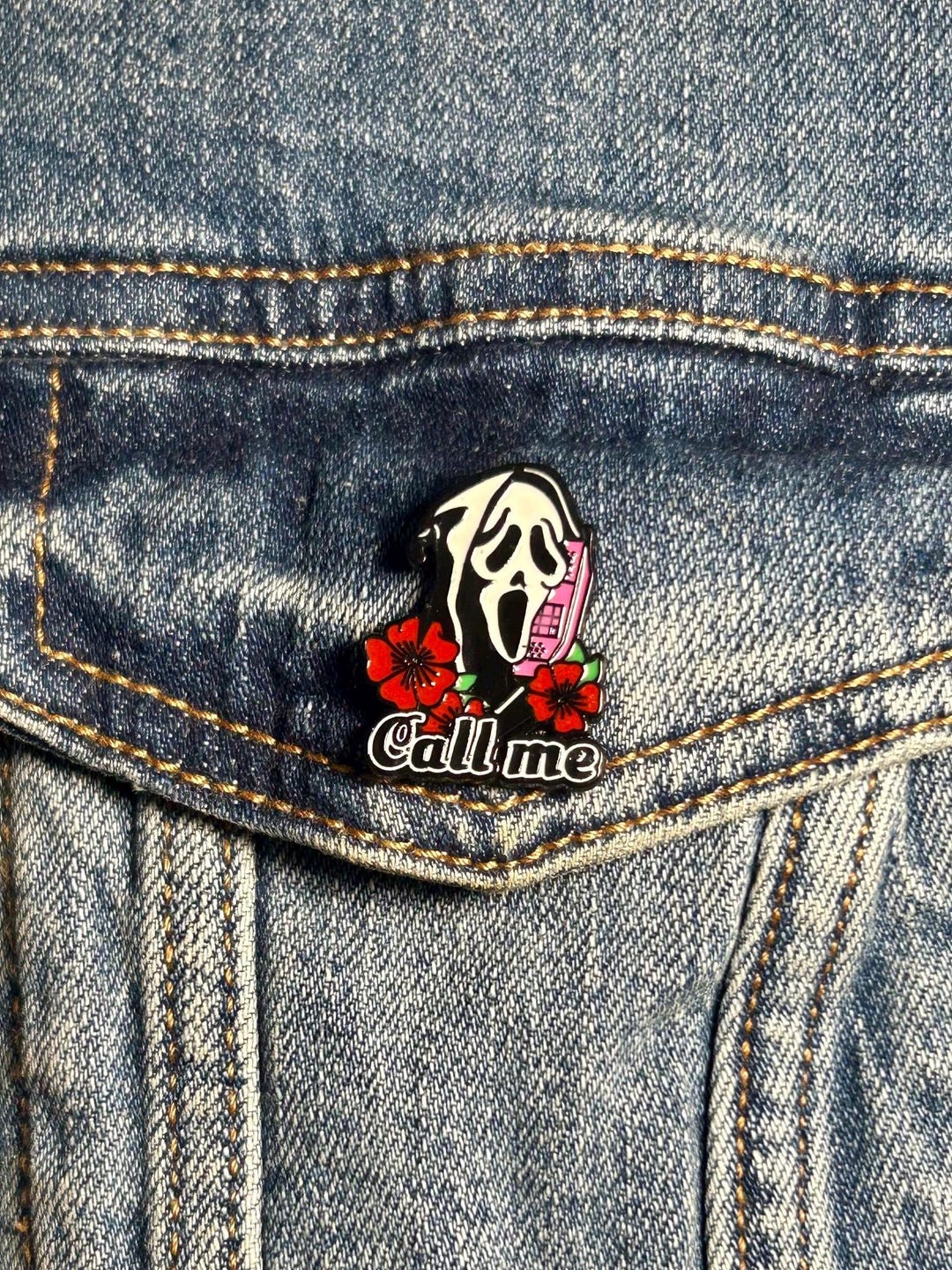 Slash and Stash Series Horror Enamel Pin Set Ghostface, Sidney, Scream ...