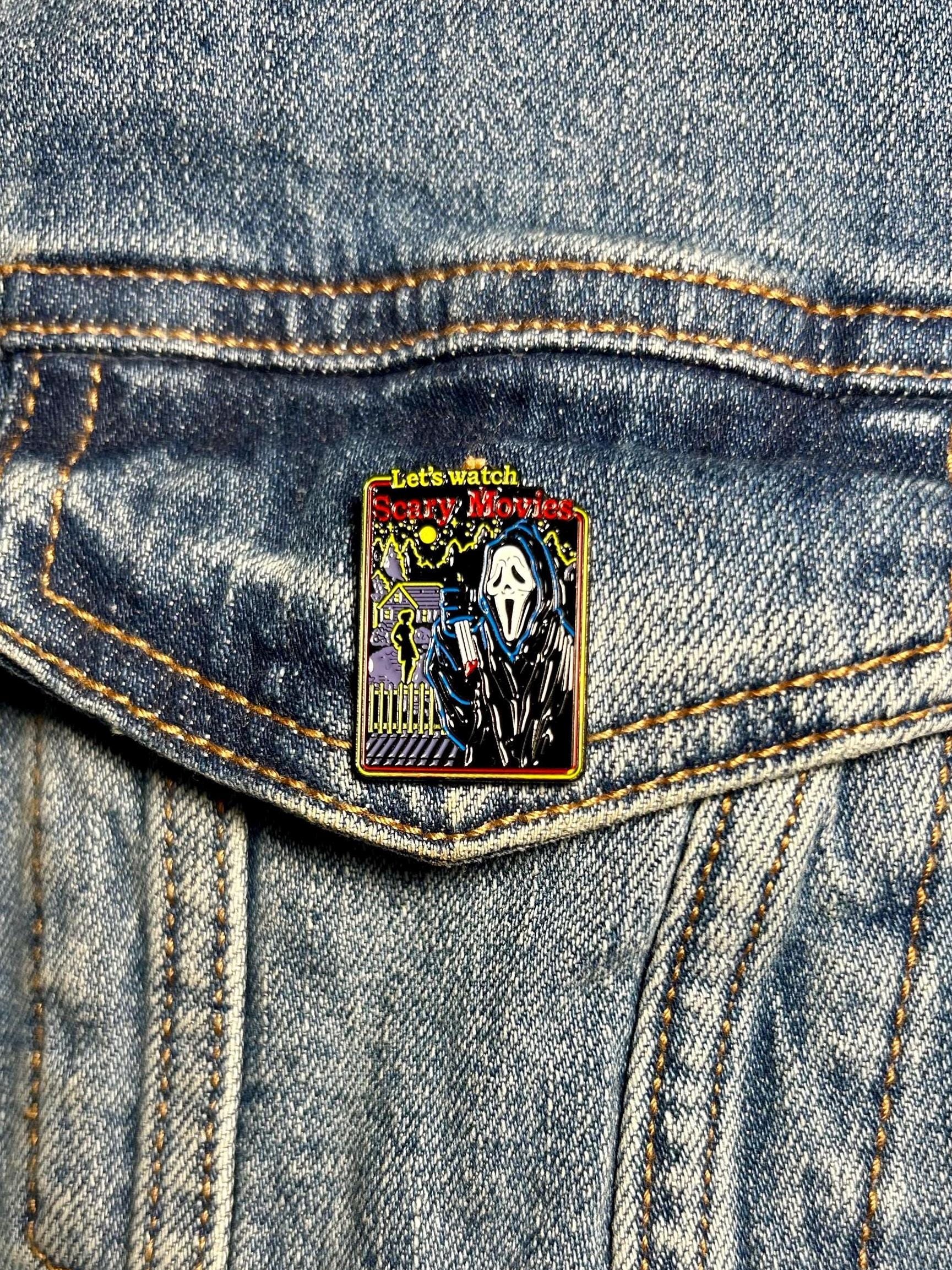 Slash and Stash Series Horror Enamel Pin Set Ghostface, Sidney, Scream ...