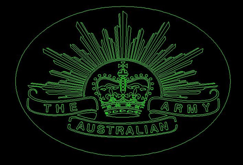 Australian Army Rising Sun DXF - Etsy Australia