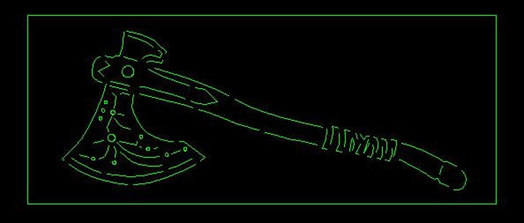 Viking Axe DXF - Etsy