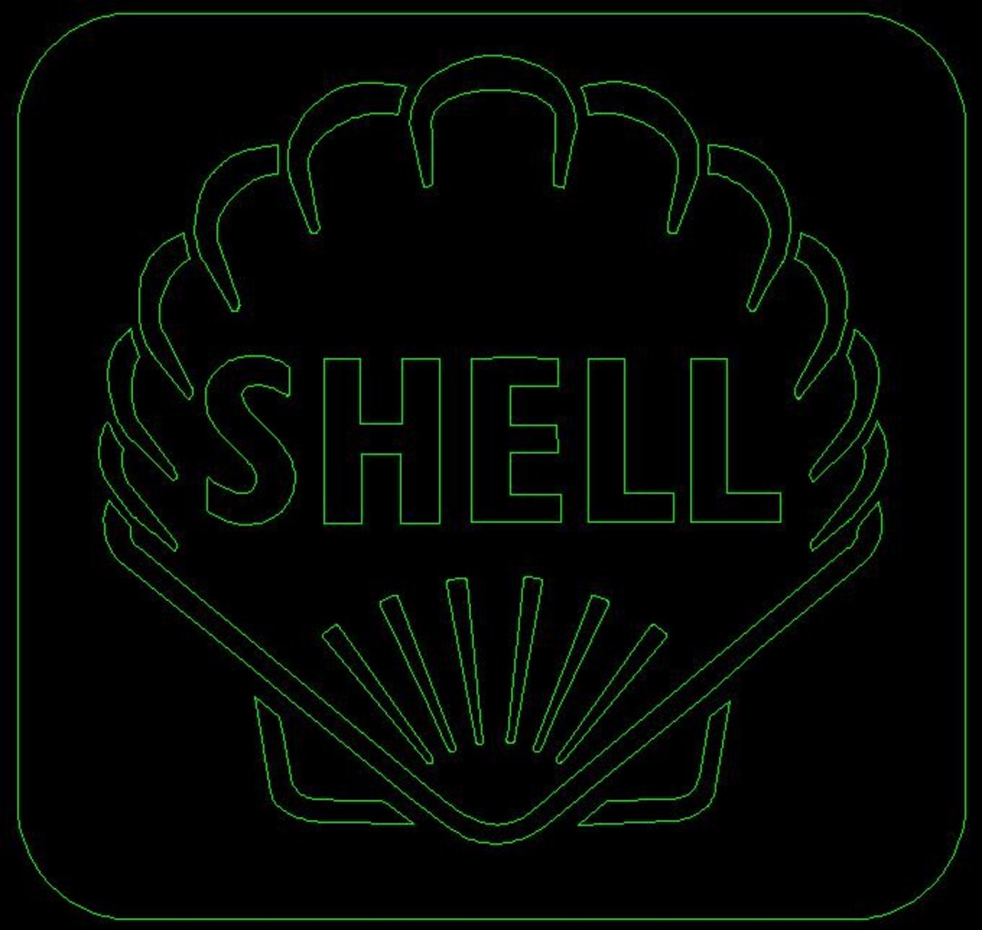 Shell Oil Logo DXF - Etsy